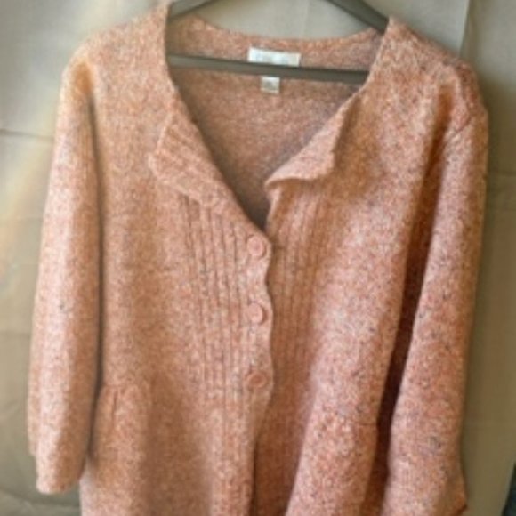 CJ Banks | Sweaters | Cj Banks Peach Sweater 2x | Poshmark